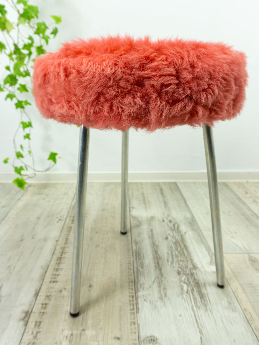 1960s Midcentury Design TRIPOD PLUSH STOOL from East Germany – VINTARAMA