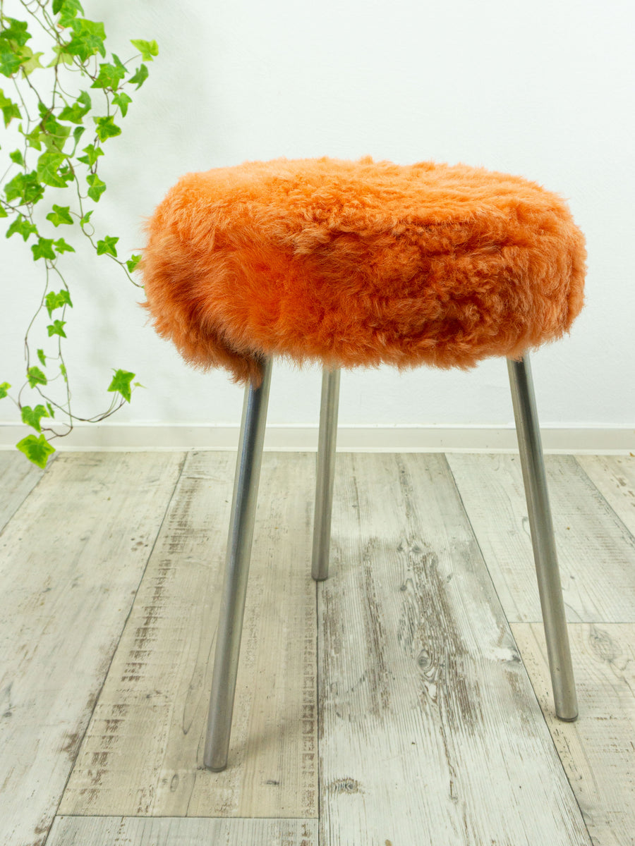 1960s Midcentury Design TRIPOD PLUSH STOOL from East Germany – VINTARAMA
